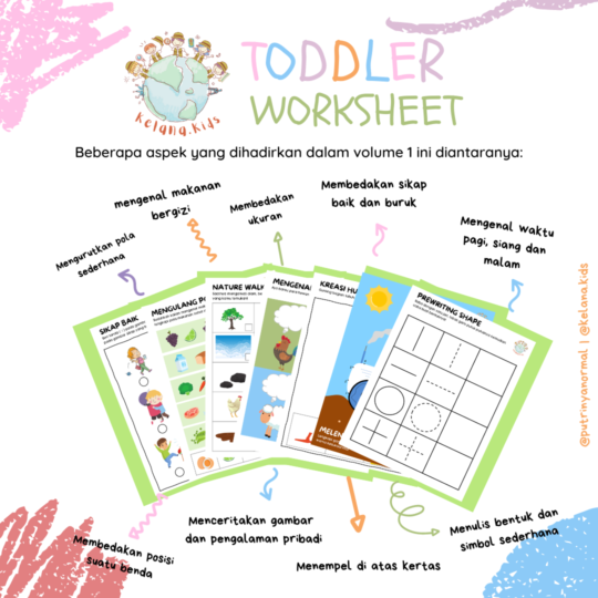 Download Worksheet Untuk Anak TK Dalam Format PDF - Kelanakids.com