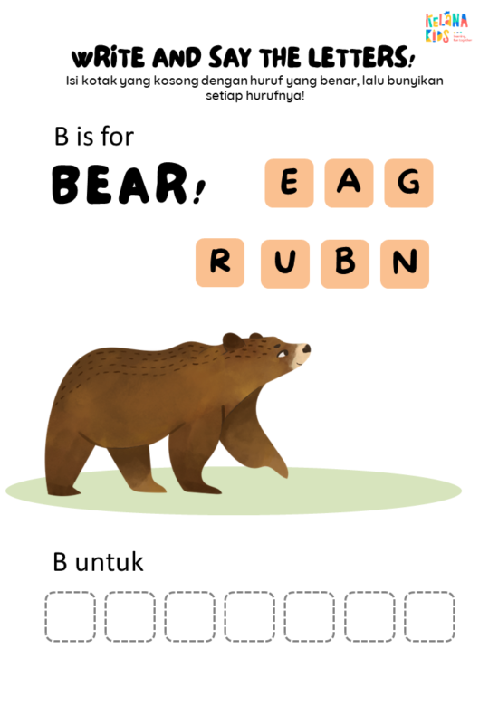 [ Seri Printable ] Worksheet Animals Bahasa Inggris / Indonesia