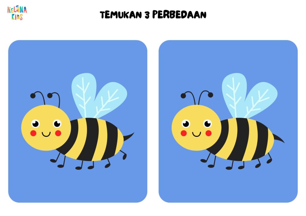 [ Seri Printable Tematik ] Worksheet Mencari Perbedaan