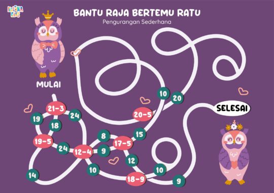 [ Printable Activity ] Worksheet Labirin Matematika