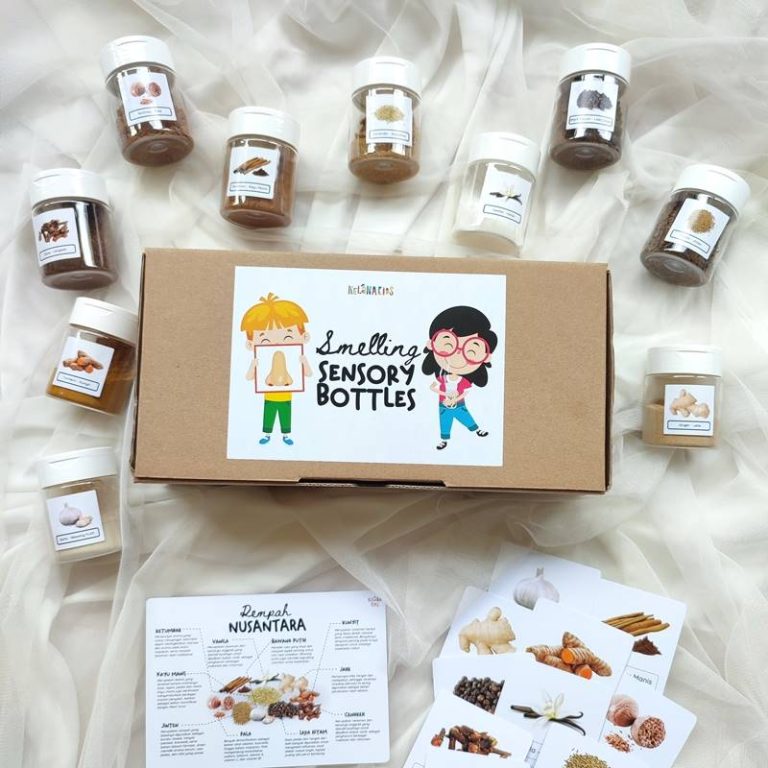 Mainan Edukasi Sensory Smell Bottle, Botol Sensori Bau Rempah Indonesia