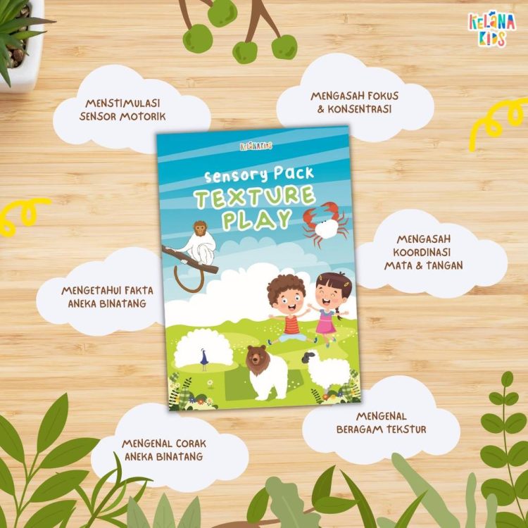 Texture Sensory Play Activity Set Mainan Edukasi Sensorik Anak Menempel ...