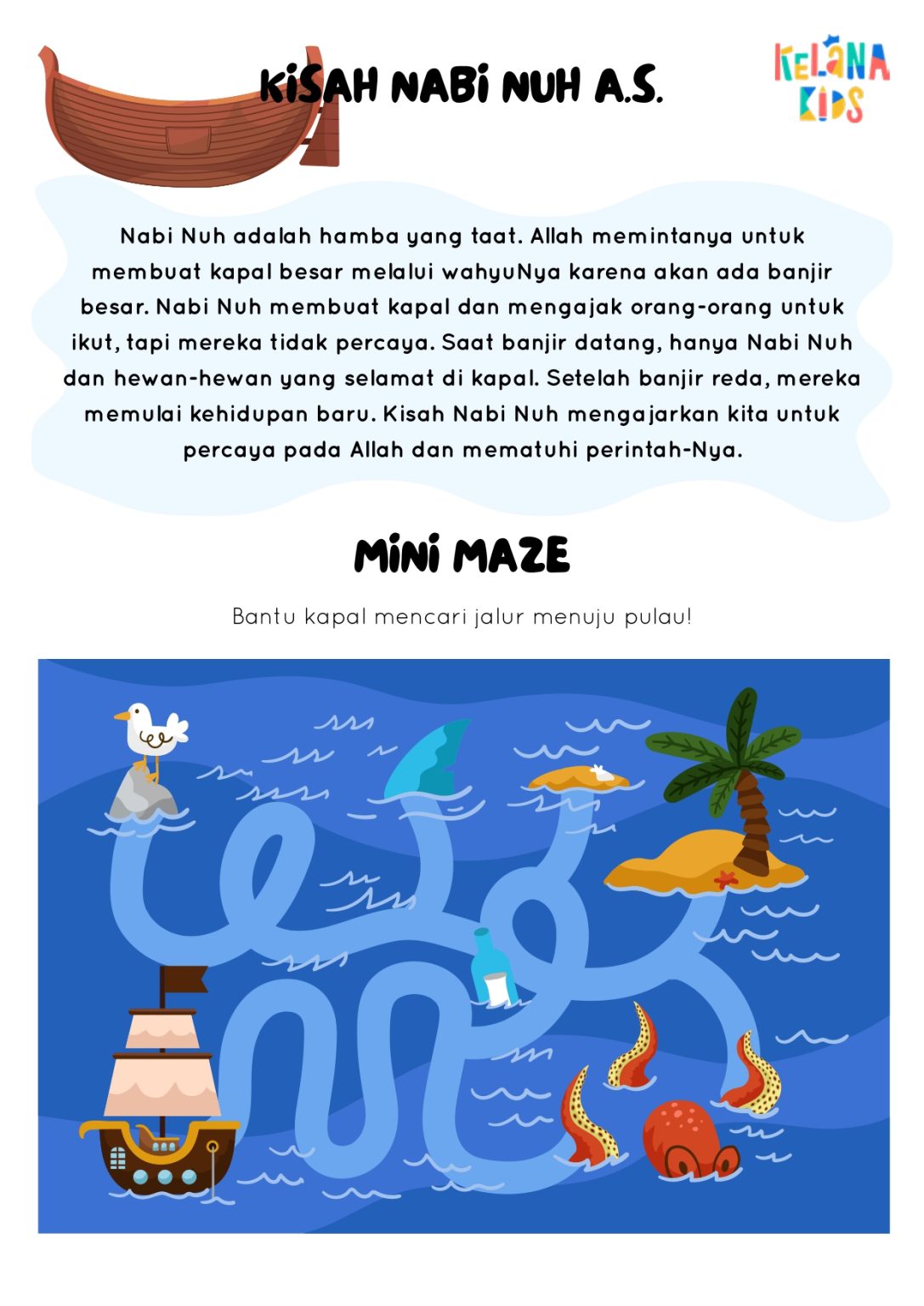 Mengenal Nabi & Rasul: Printable Tematik Edukatif Anak